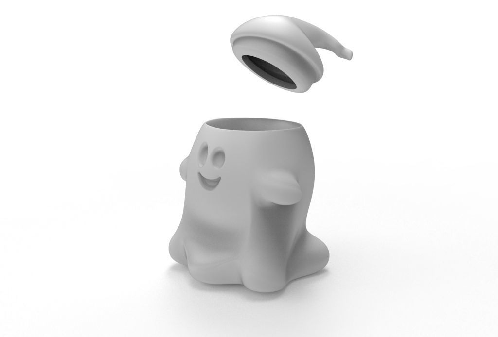 ghost container 3D model 3D printable | CGTrader