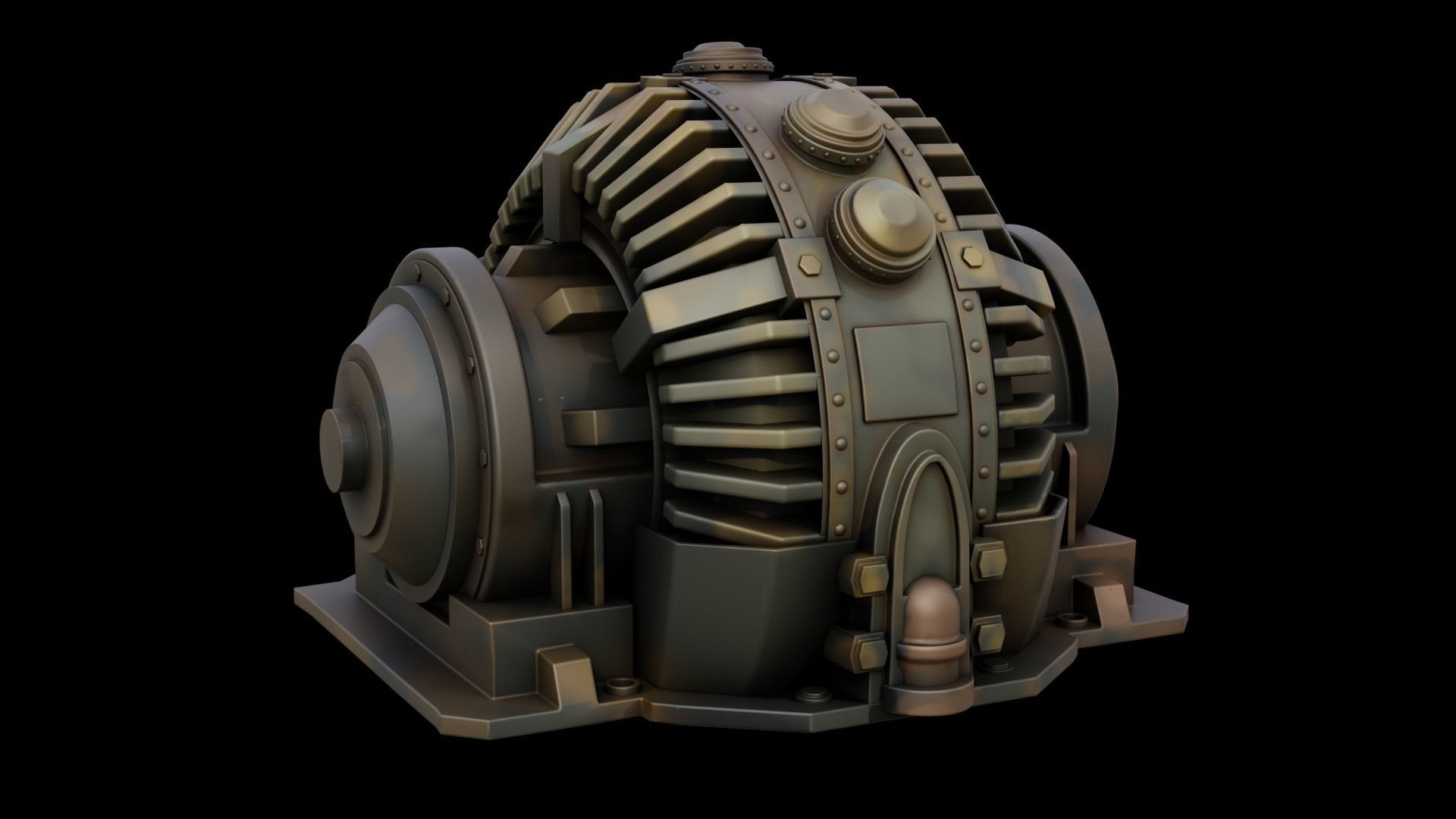 Cyberpunk Engine 3D model | CGTrader
