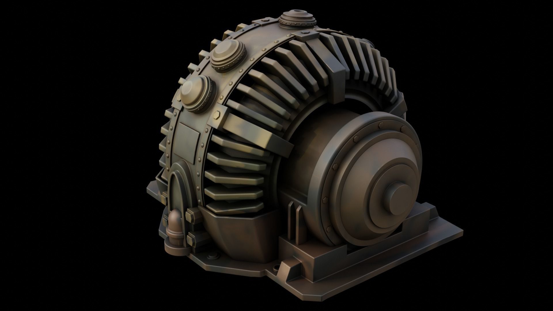 Cyberpunk Engine 3D model | CGTrader