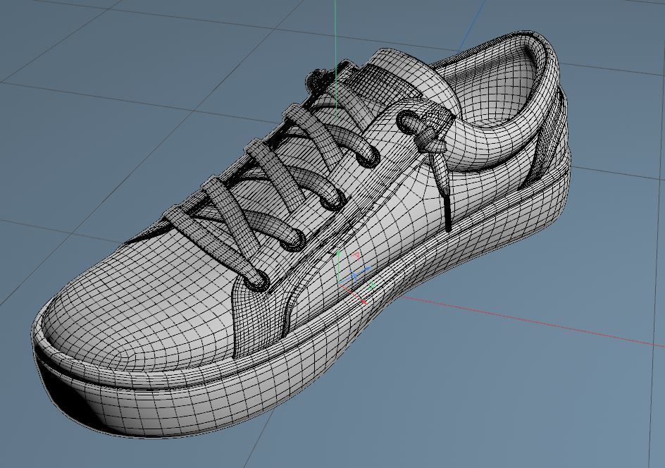 Black Sneaker 3d model with texture 3D model | CGTrader