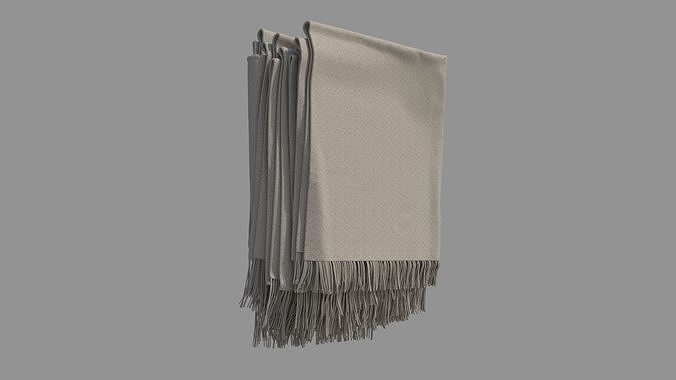 3D model Scarf hanging on wall VR / AR / low-poly | CGTrader