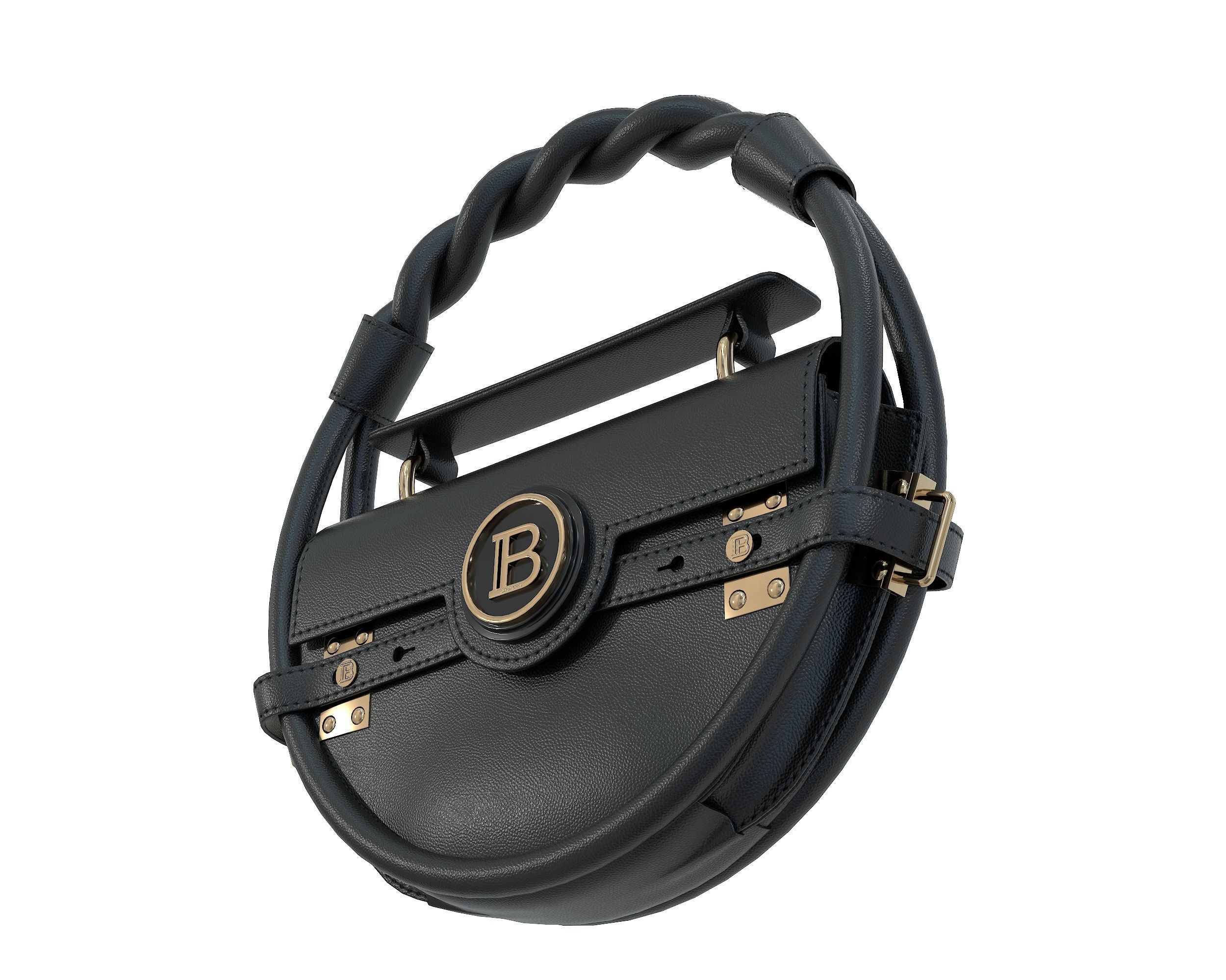 3D model Balmain B-Buzz Circle 21 Tote VR / AR / low-poly | CGTrader
