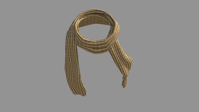 3D model Scarf VR / AR / low-poly | CGTrader