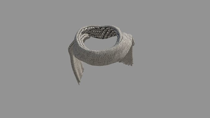 3D model Scarf VR / AR / low-poly | CGTrader