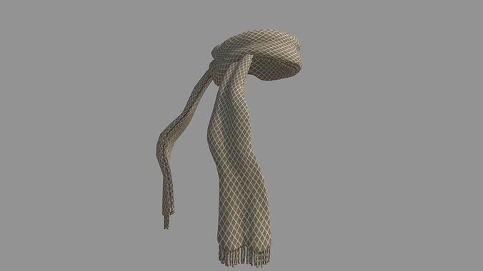 3D model Fshion Scarf VR / AR / low-poly | CGTrader