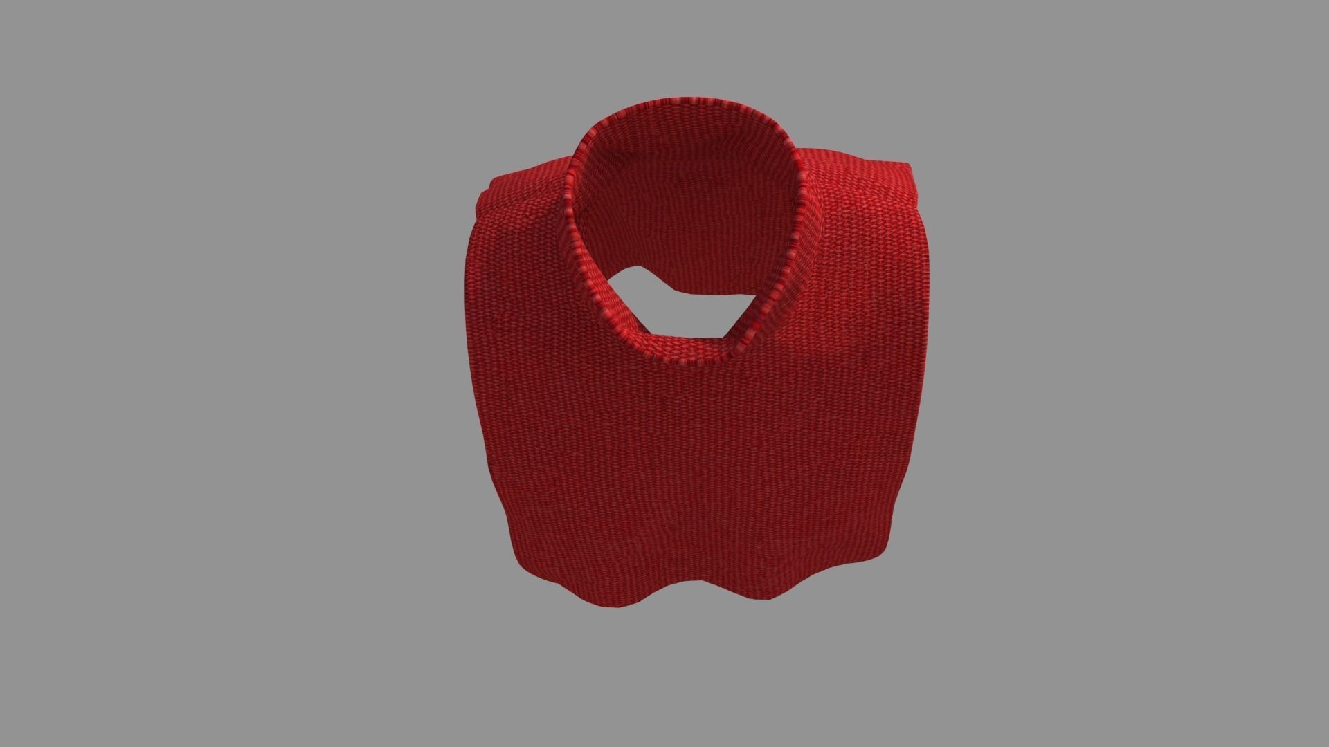 3D model Scarf - High Neck Collar VR / AR / low-poly | CGTrader
