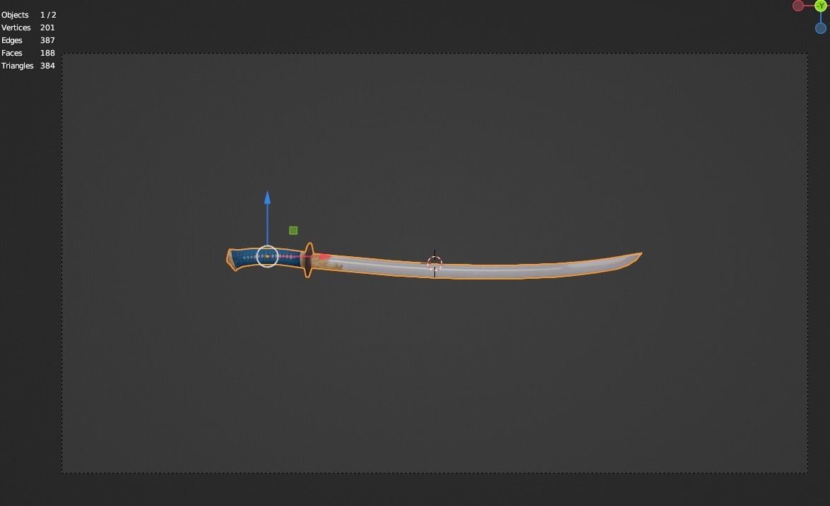 3D model Low Poly Willow Leaf Sabre VR / AR / low-poly | CGTrader