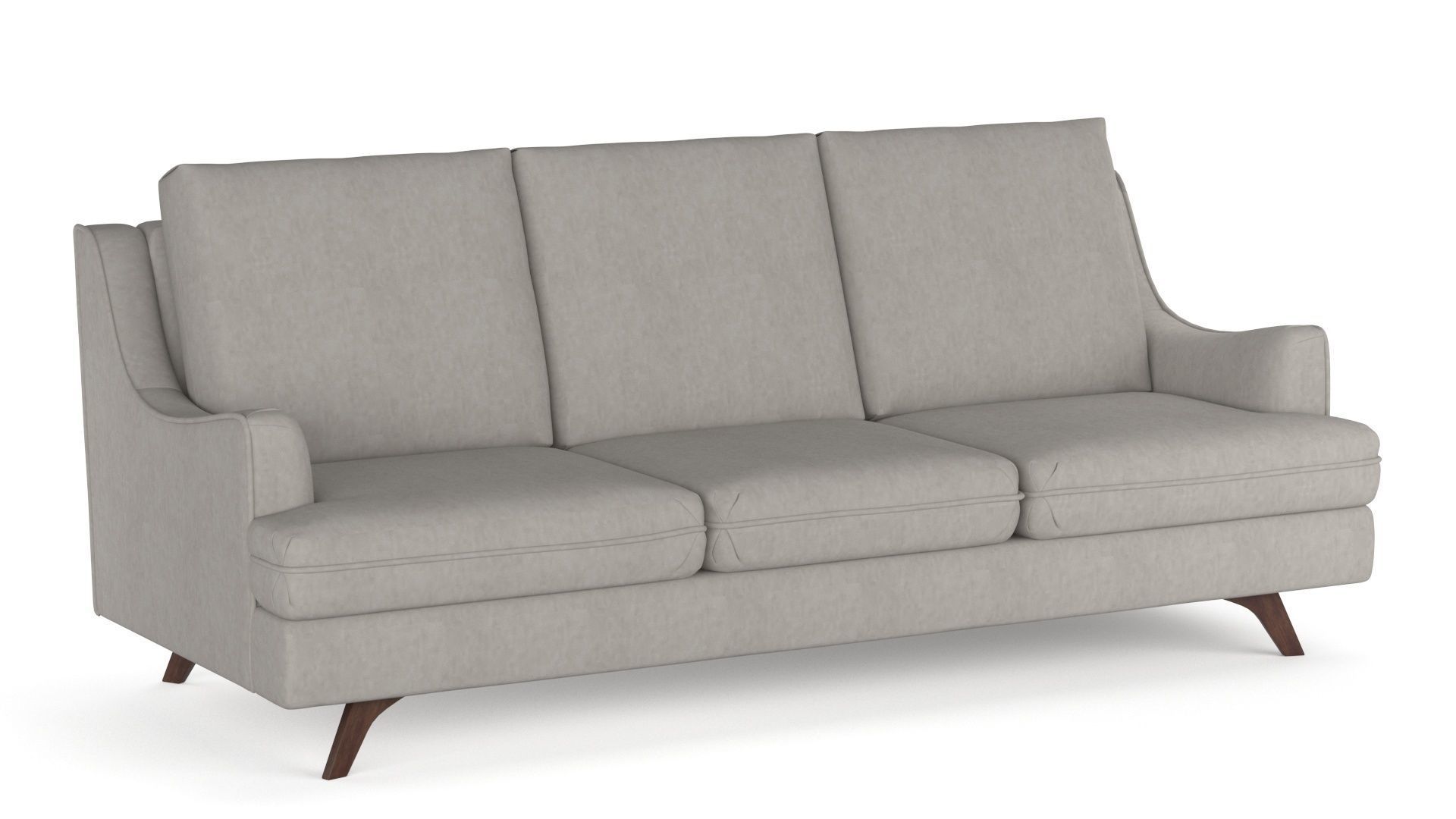 Casper 3-Seater Sofa Light Grey 3D model | CGTrader