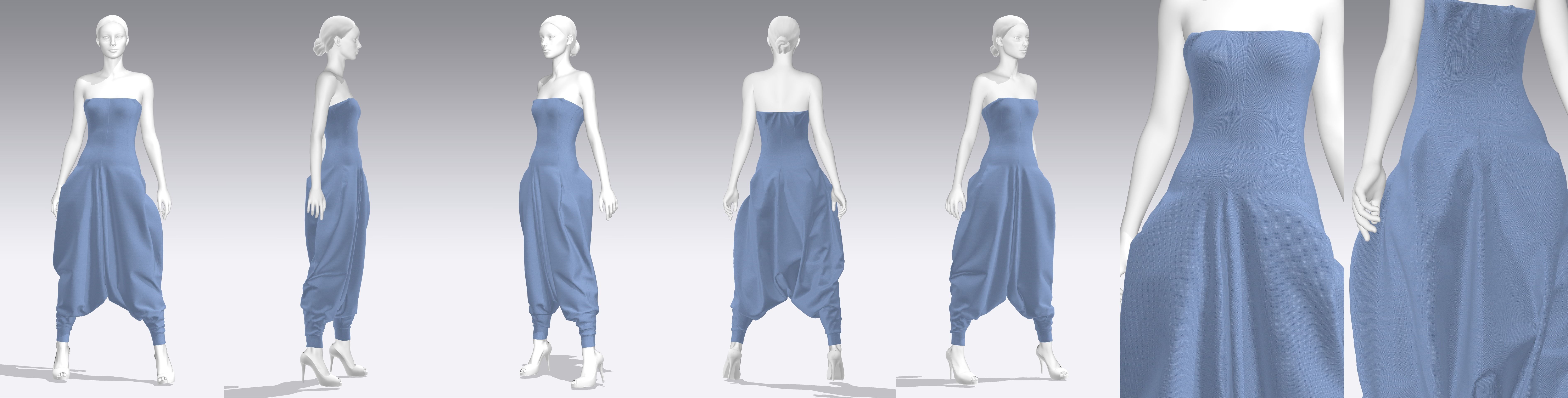 Dress Outfits MD CLO 3D zprj project files 3D model | CGTrader