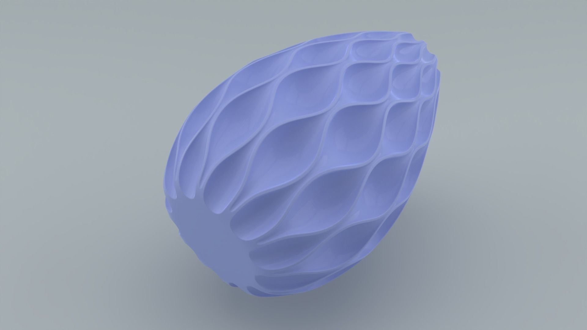 Vase with wave pattern 3D model 3D printable | CGTrader