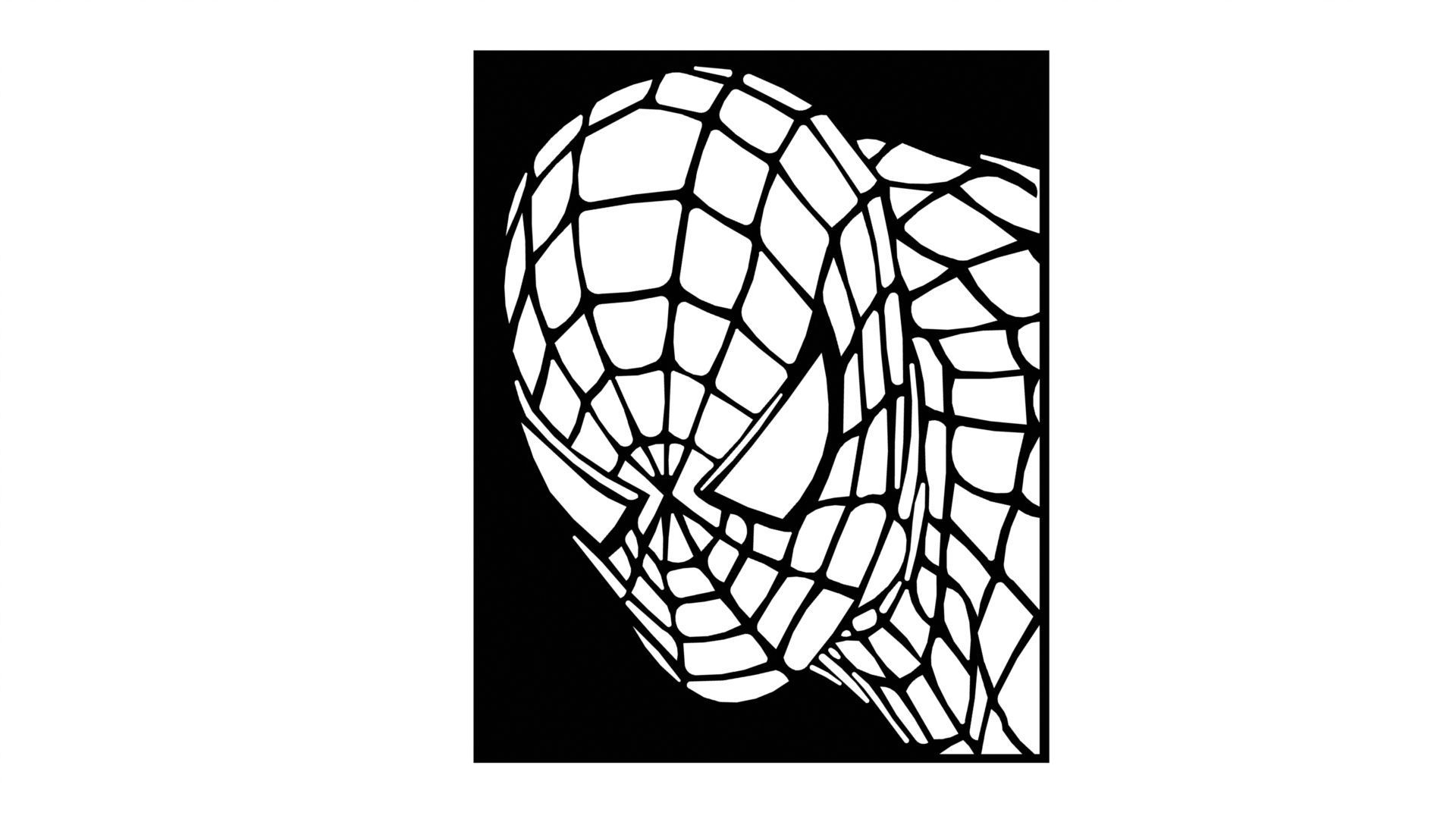 Poster SpiderMan ready to cut on CNC 3D print model 3D model 3D ...