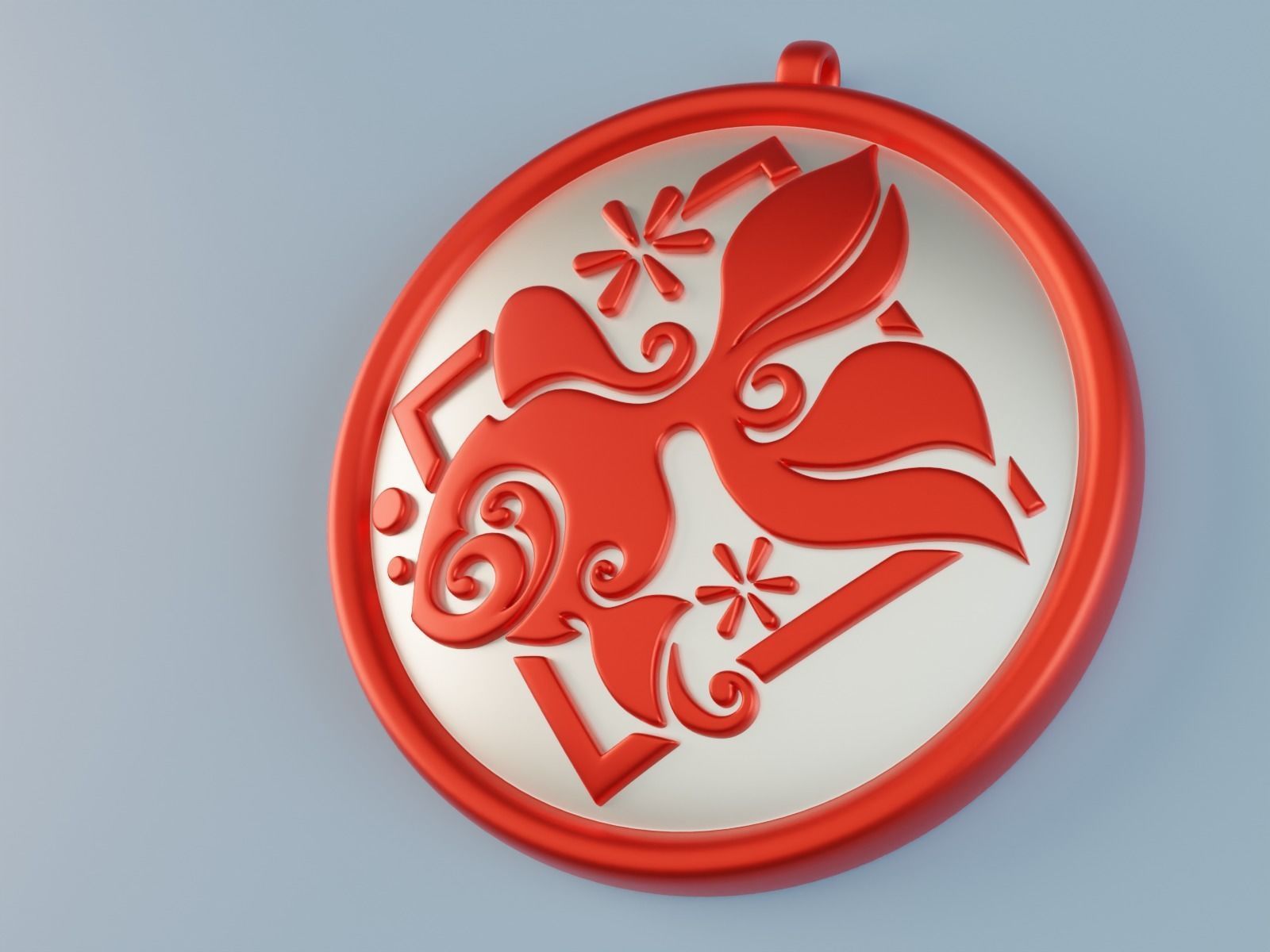 Genshin Impact Yoimiya Naganohara Emblem pendant 3D model 3D printable ...
