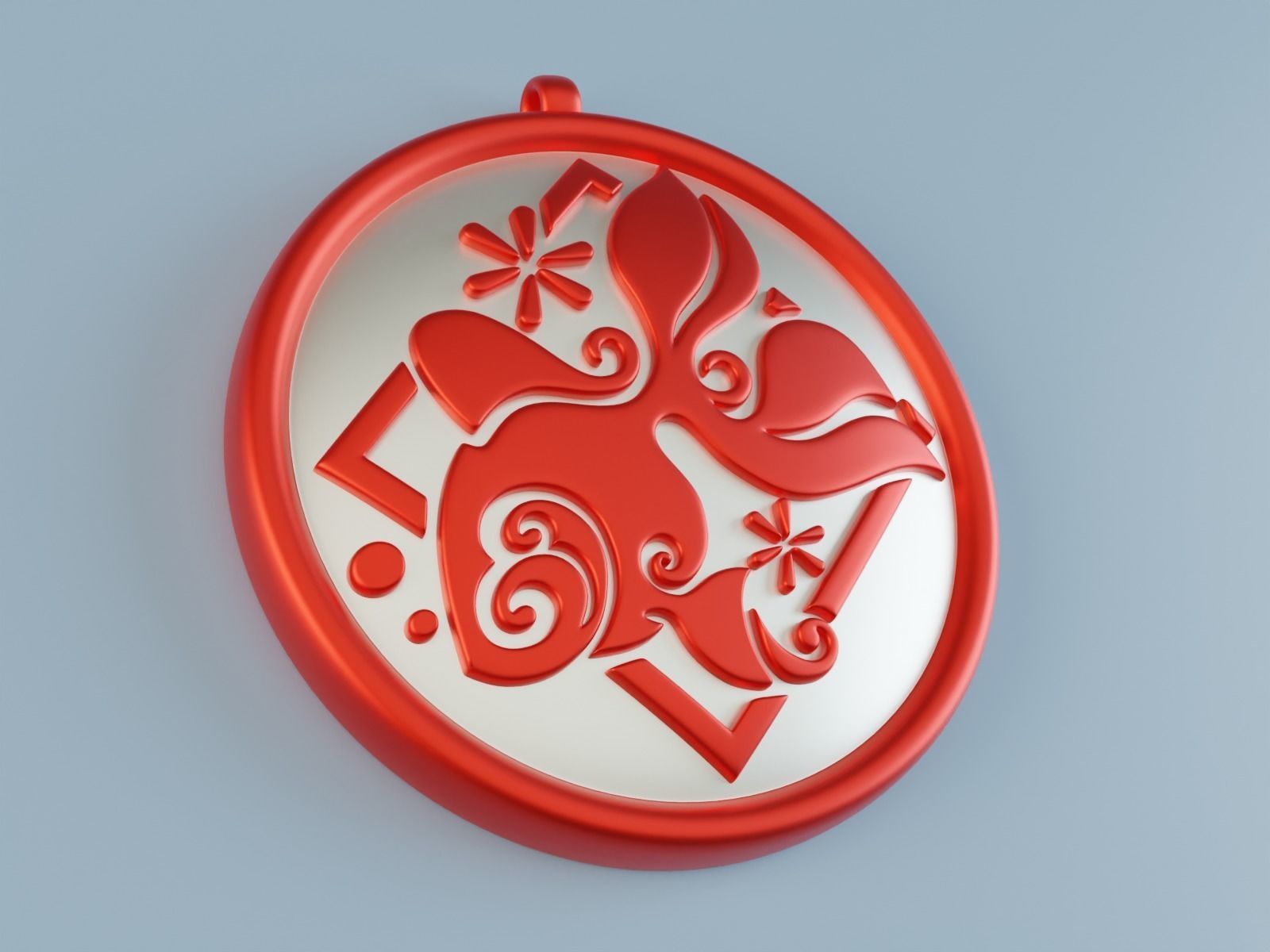 Genshin Impact Yoimiya Naganohara Emblem pendant 3D model 3D printable ...