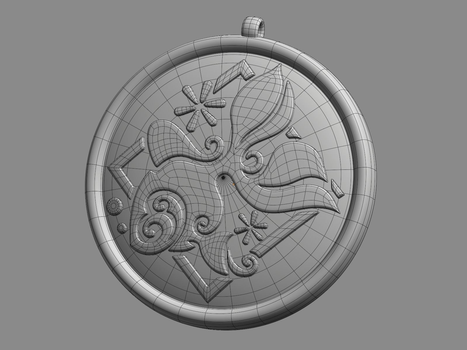 Genshin Impact Yoimiya Naganohara Emblem pendant 3D model 3D printable ...