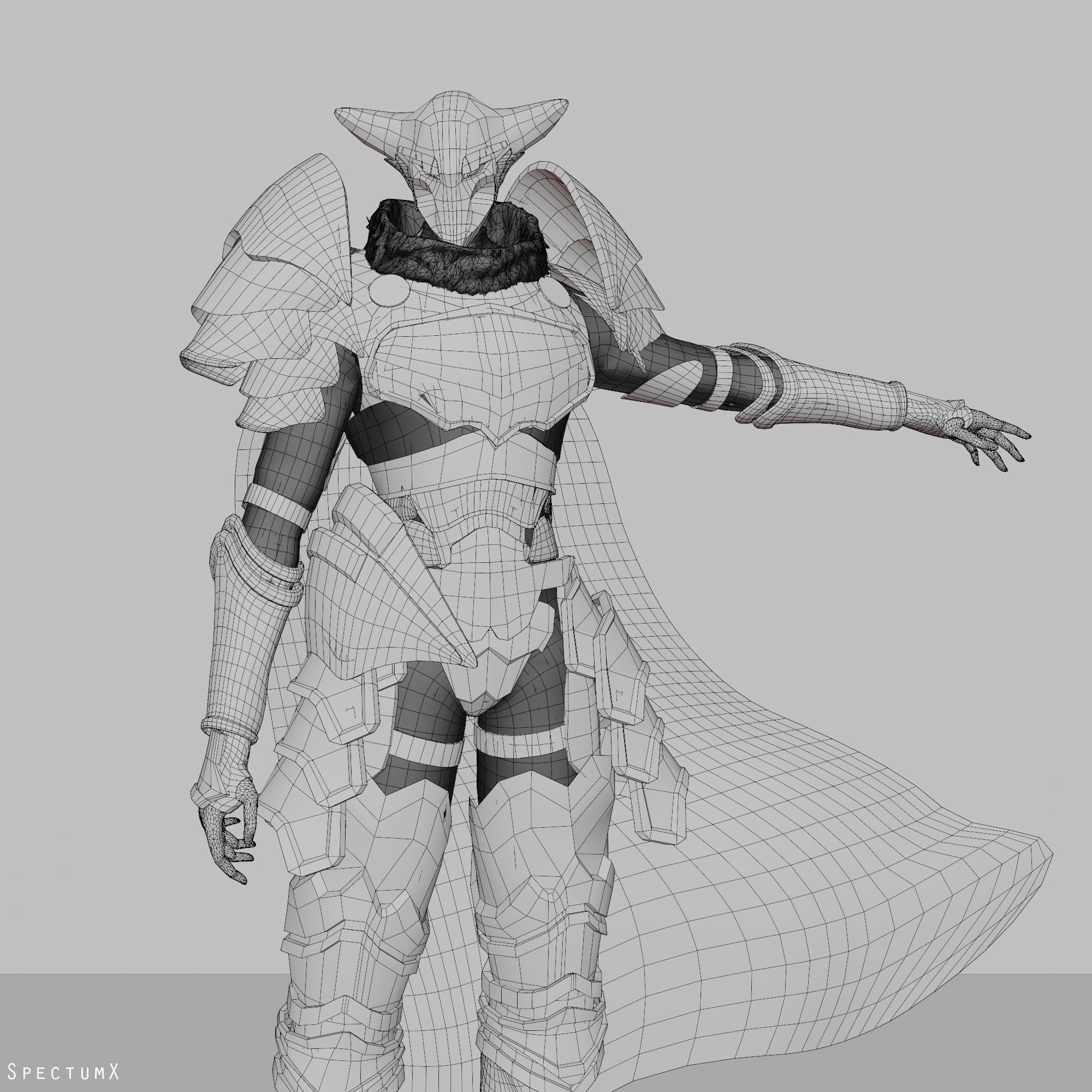 3D model Knight The Fallen Knight Character - Low-poly 3D Model VR / AR ...