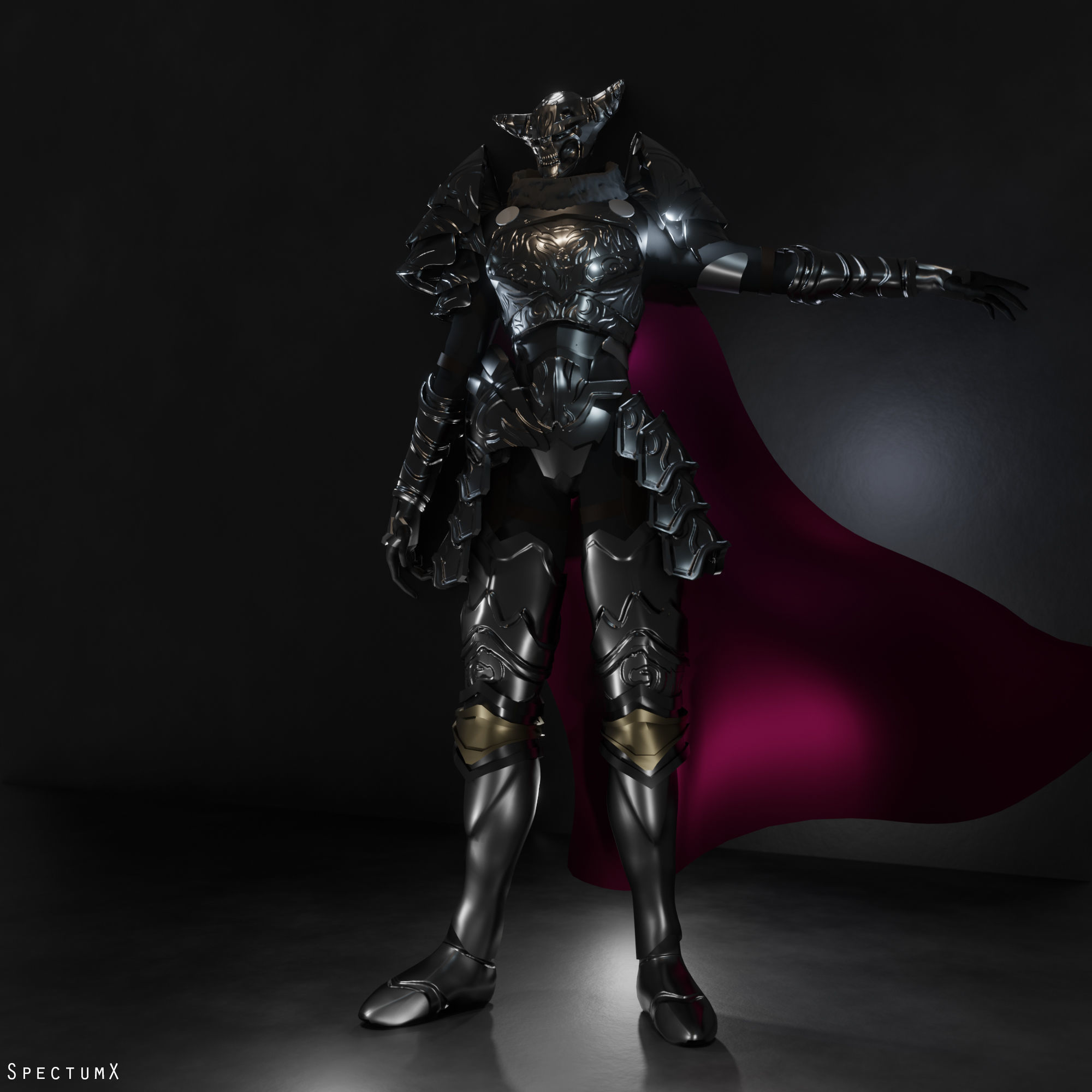 3D model Knight The Fallen Knight Character - Low-poly 3D Model VR / AR ...