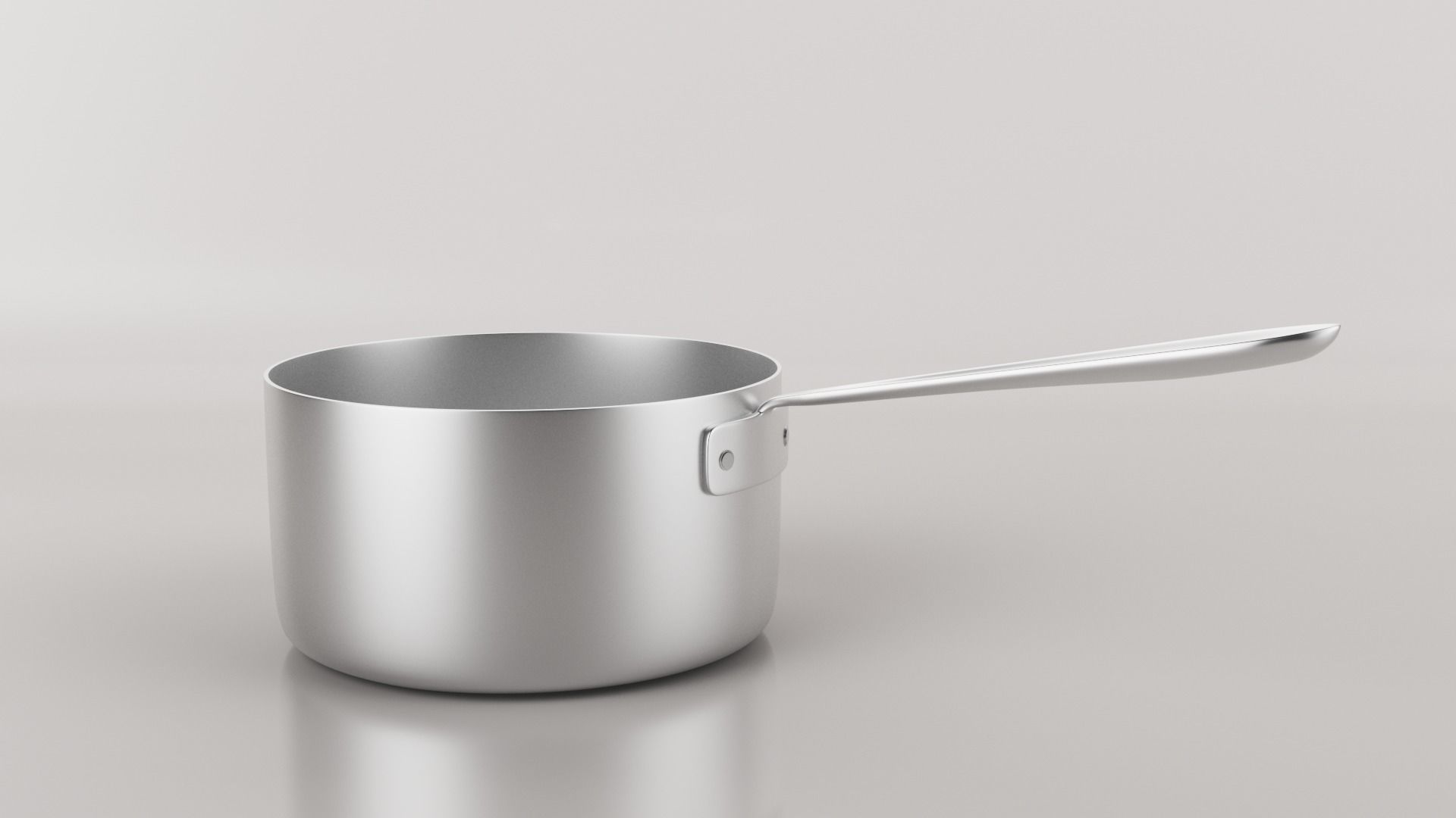 3D model Realistic Stainless Steel Pan VR / AR / low-poly | CGTrader