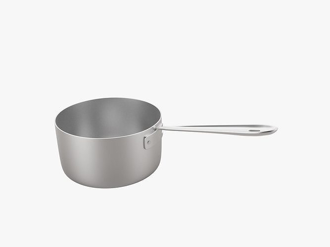 3D model Realistic Stainless Steel Pan VR / AR / low-poly | CGTrader