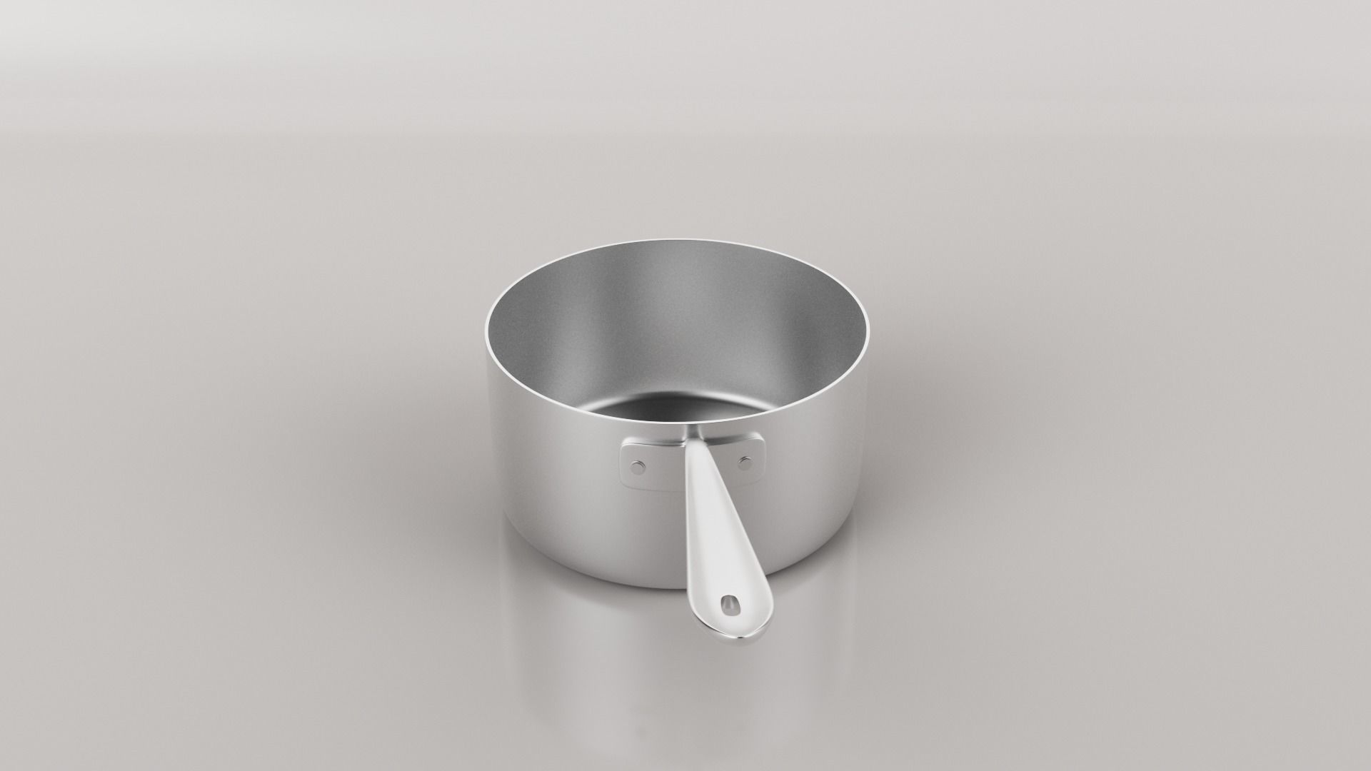 3D model Realistic Stainless Steel Pan VR / AR / low-poly | CGTrader