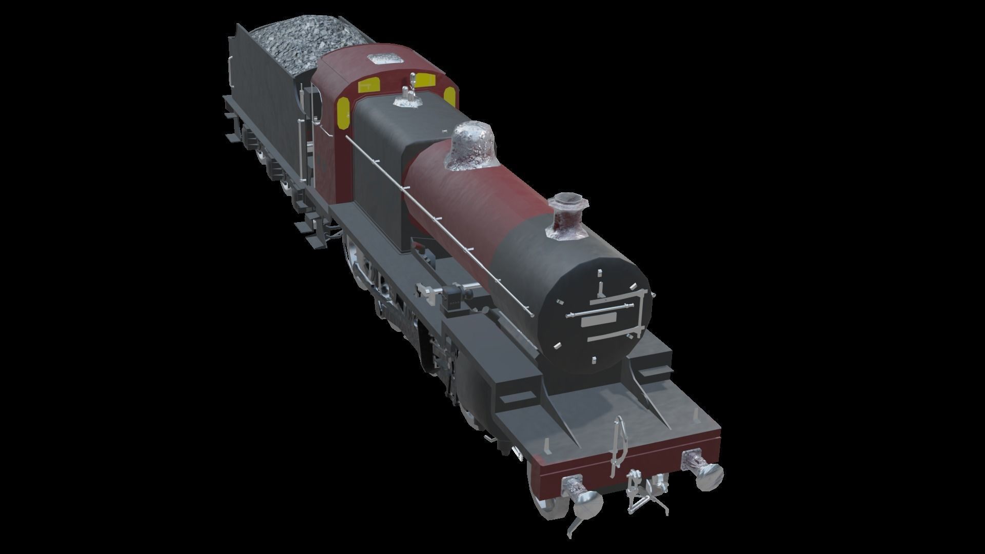 3D model Train - Steam Locomotive VR / AR / low-poly | CGTrader