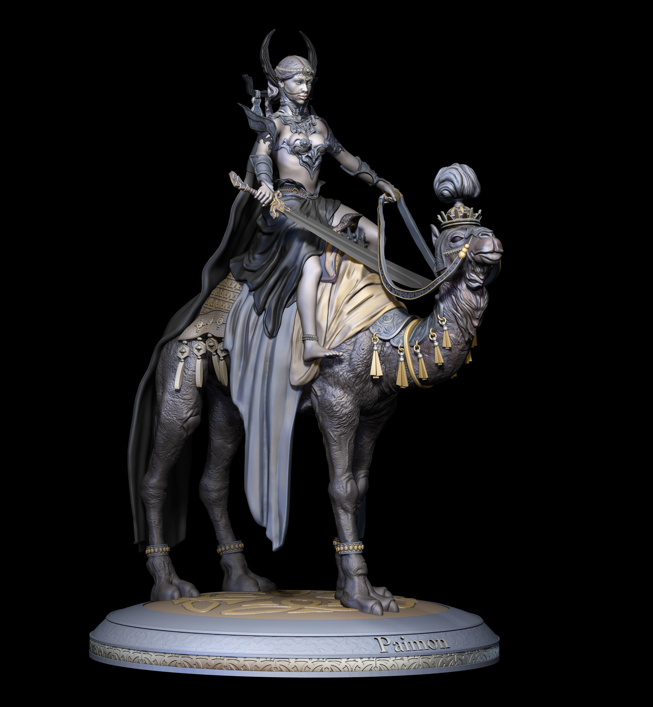 Paimon demon 3D model 3D printable | CGTrader