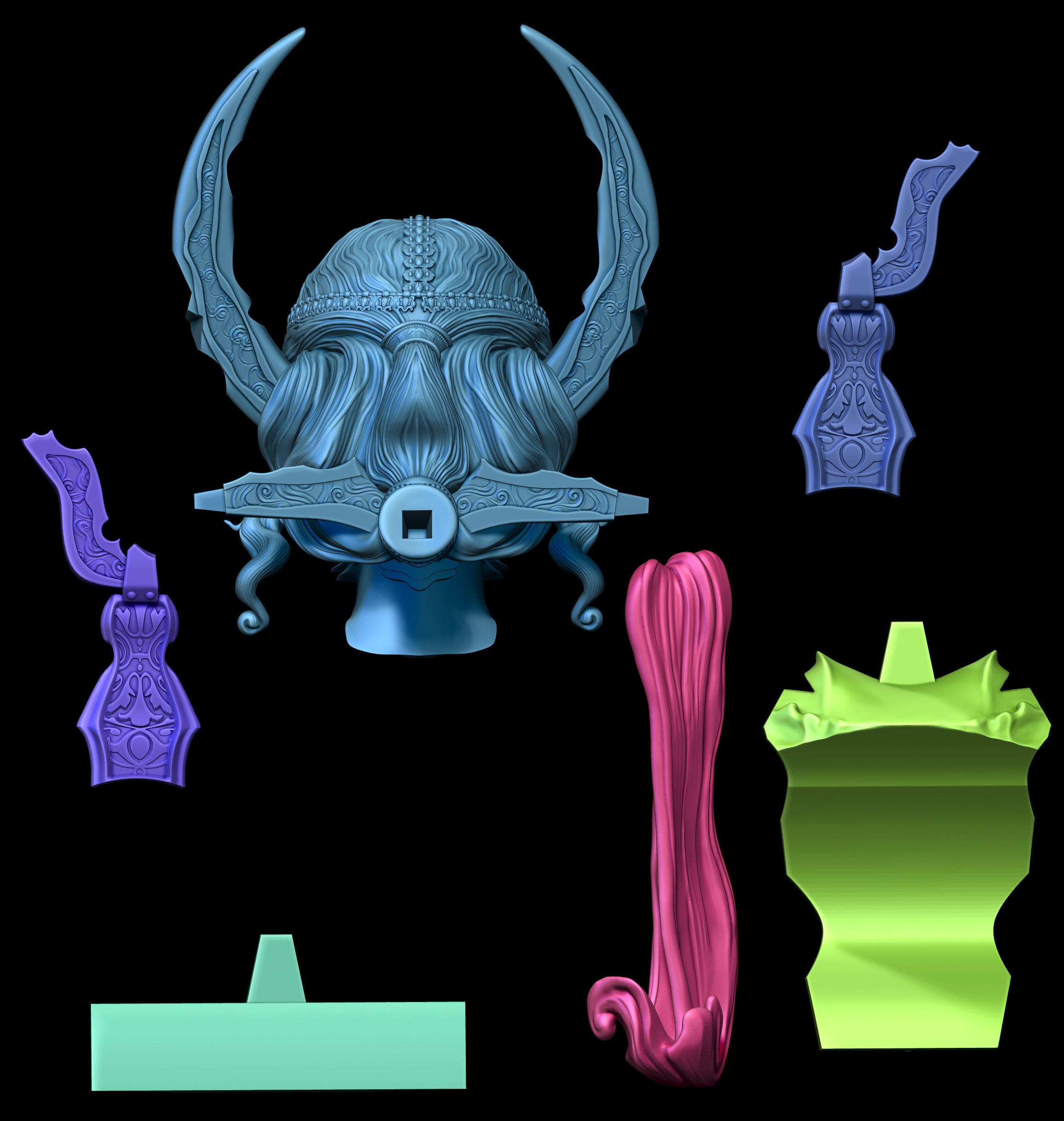 Paimon demon 3D model 3D printable | CGTrader