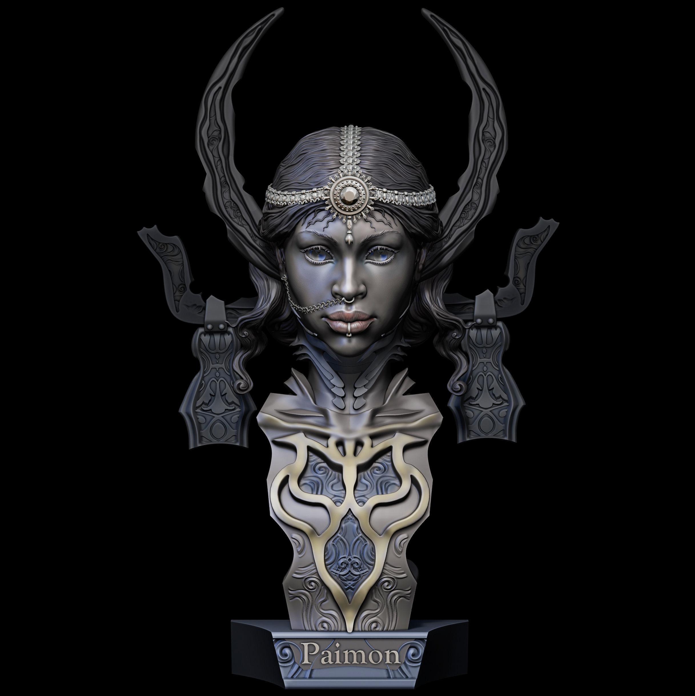 Paimon demon 3D model 3D printable | CGTrader