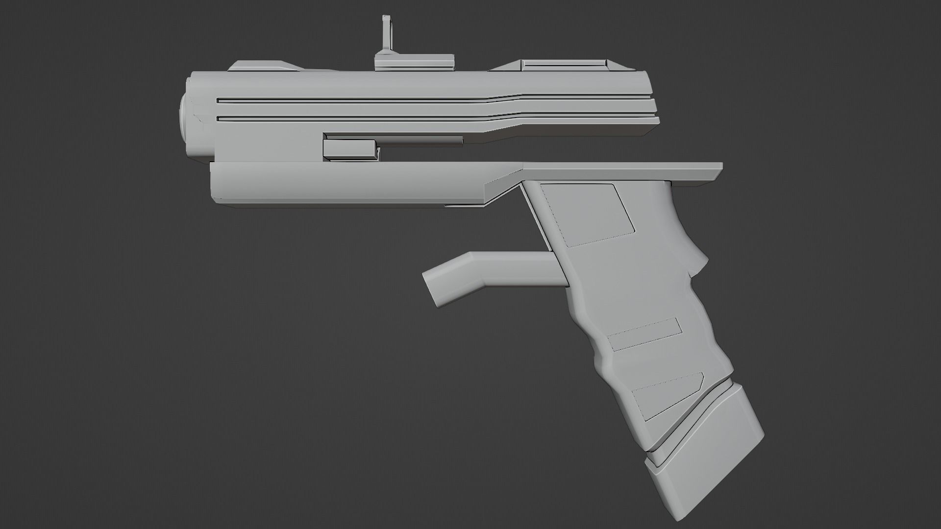 Sci-fi Pistol free VR / AR / low-poly 3D model | CGTrader