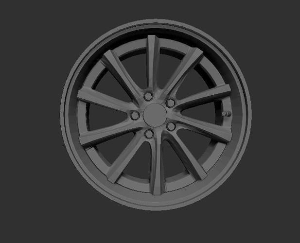Weds Kranze Vishunu Wheels 3D Print Ready Model Rims 3D model 3D ...
