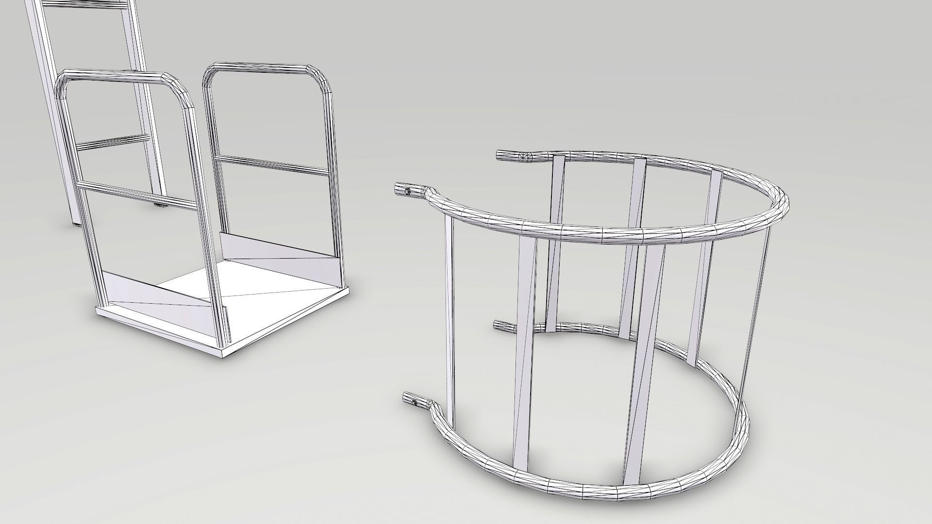 3D model Metal Rusted Modular Ladder System VR / AR / low-poly | CGTrader