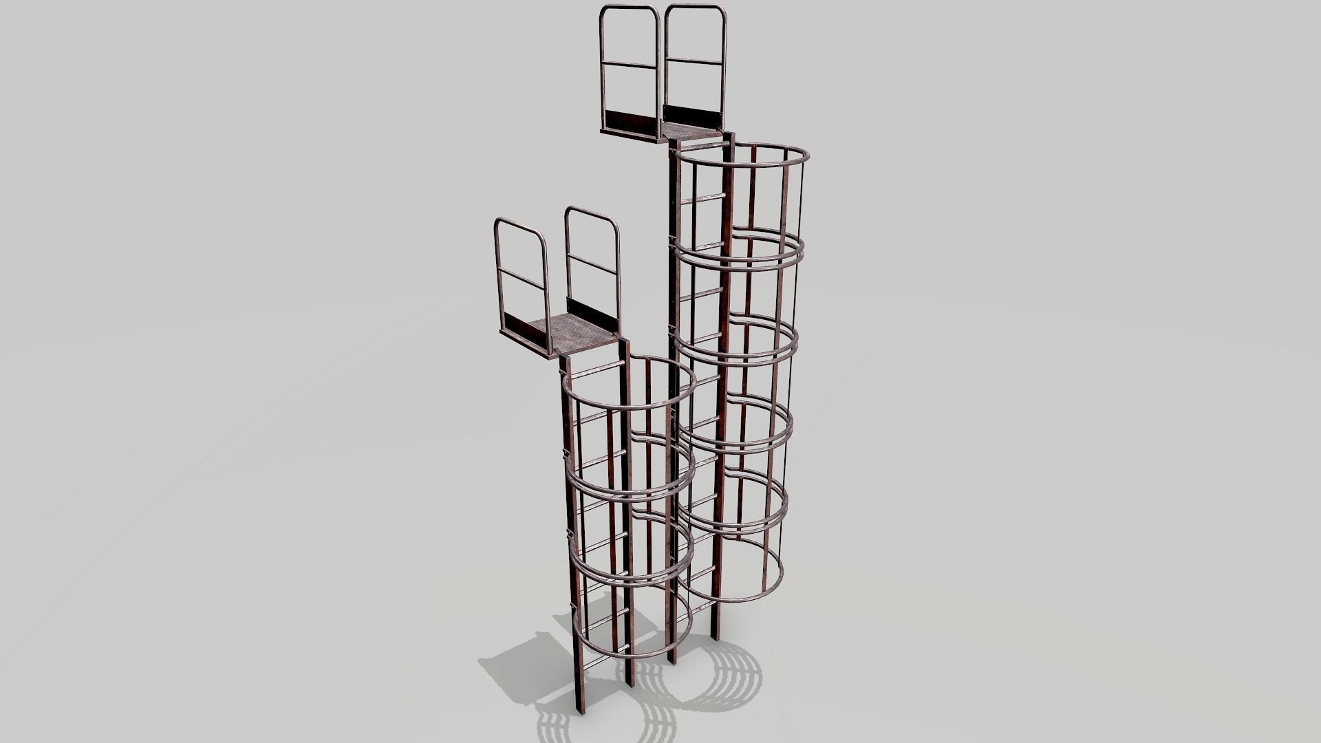 3D model Metal Rusted Modular Ladder System VR / AR / low-poly | CGTrader