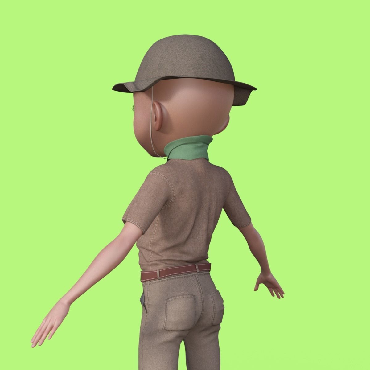 Cartoon Scout Man 3D model | CGTrader