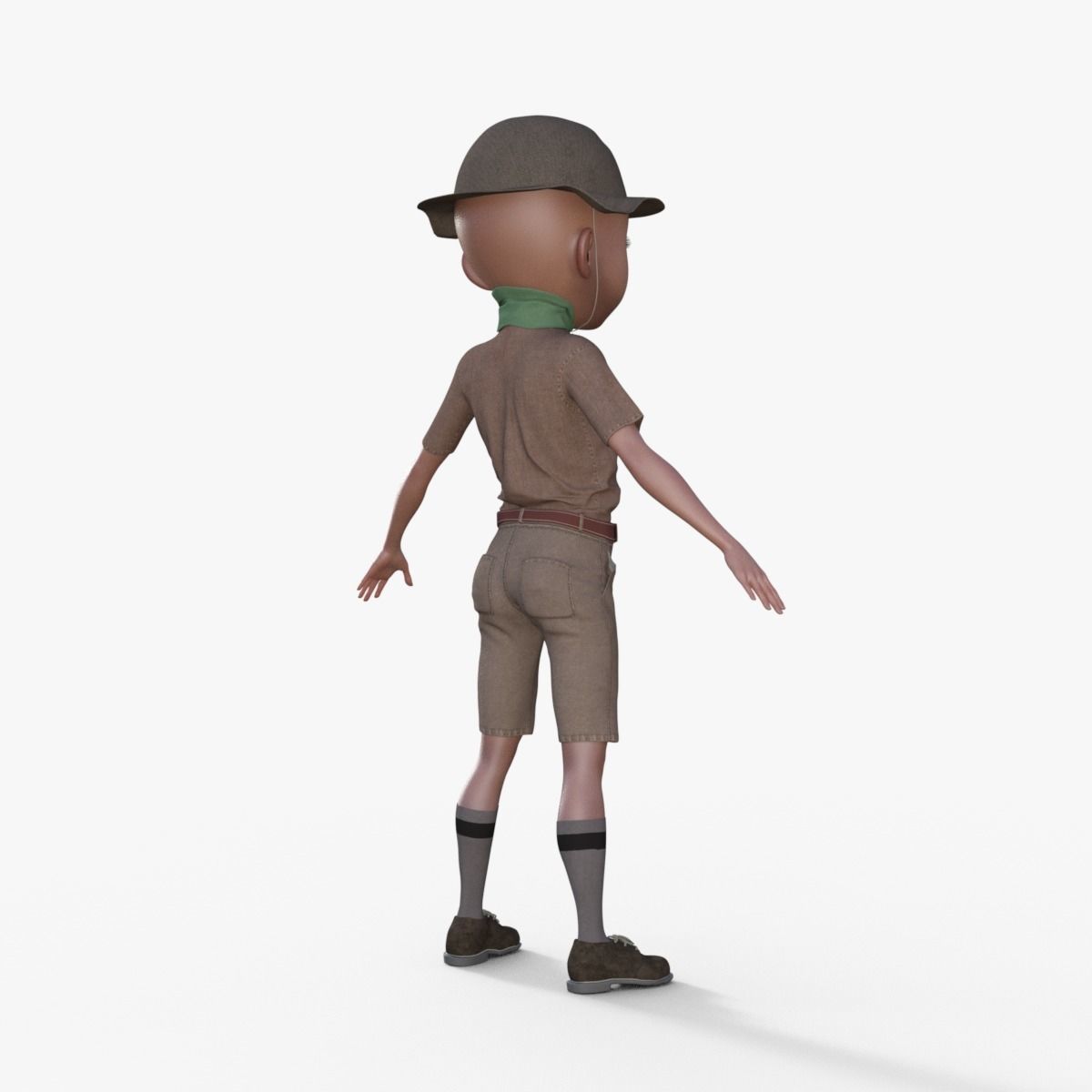 Cartoon Scout Man 3D model | CGTrader