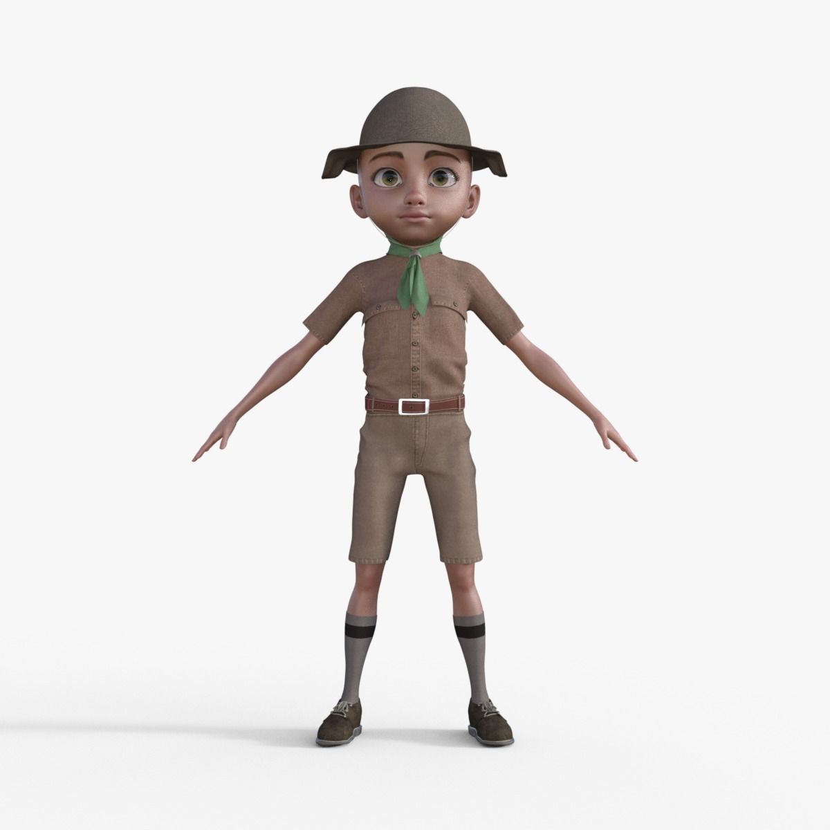 Cartoon Scout Man 3D model | CGTrader