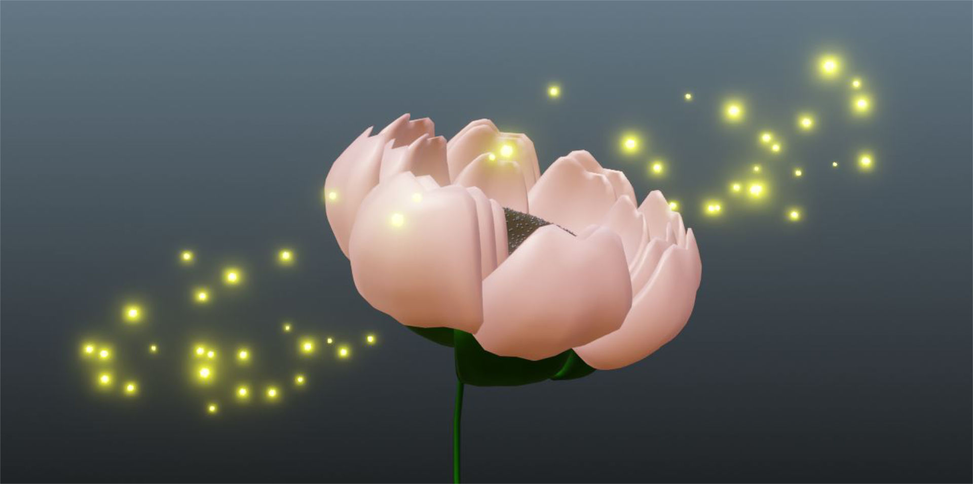 Flower Petal Leaves Lights 3D model | CGTrader