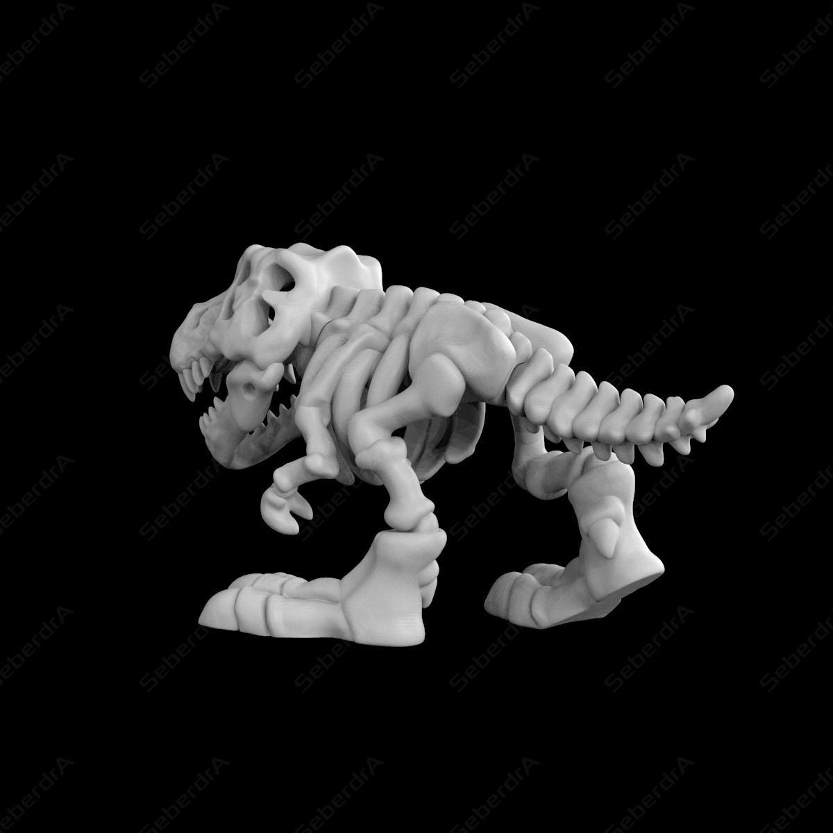 T-Rex Skeleton STL for 3D model 3D printable | CGTrader