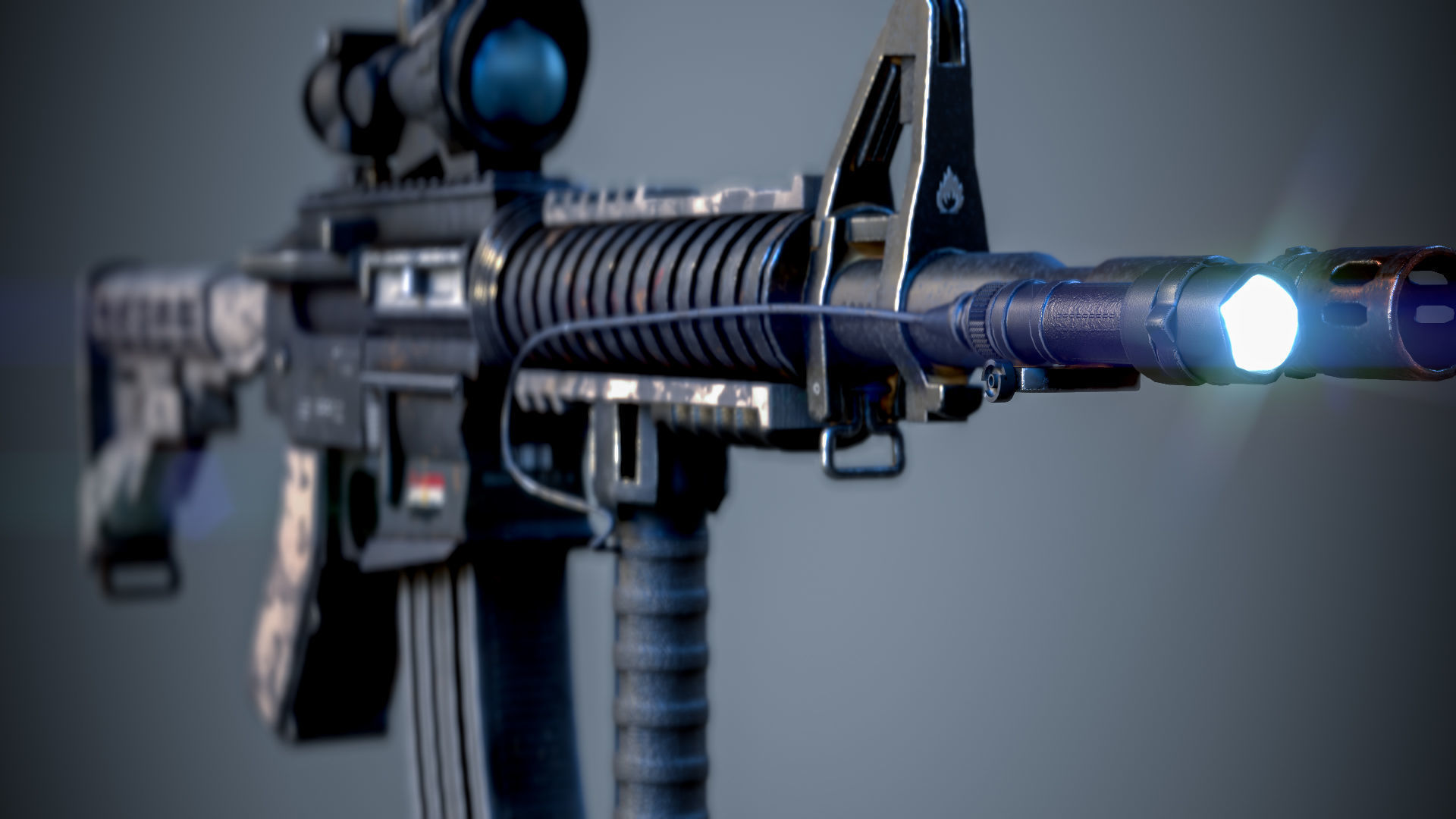 M4A1 Carbine assault rifle free 3D model | CGTrader