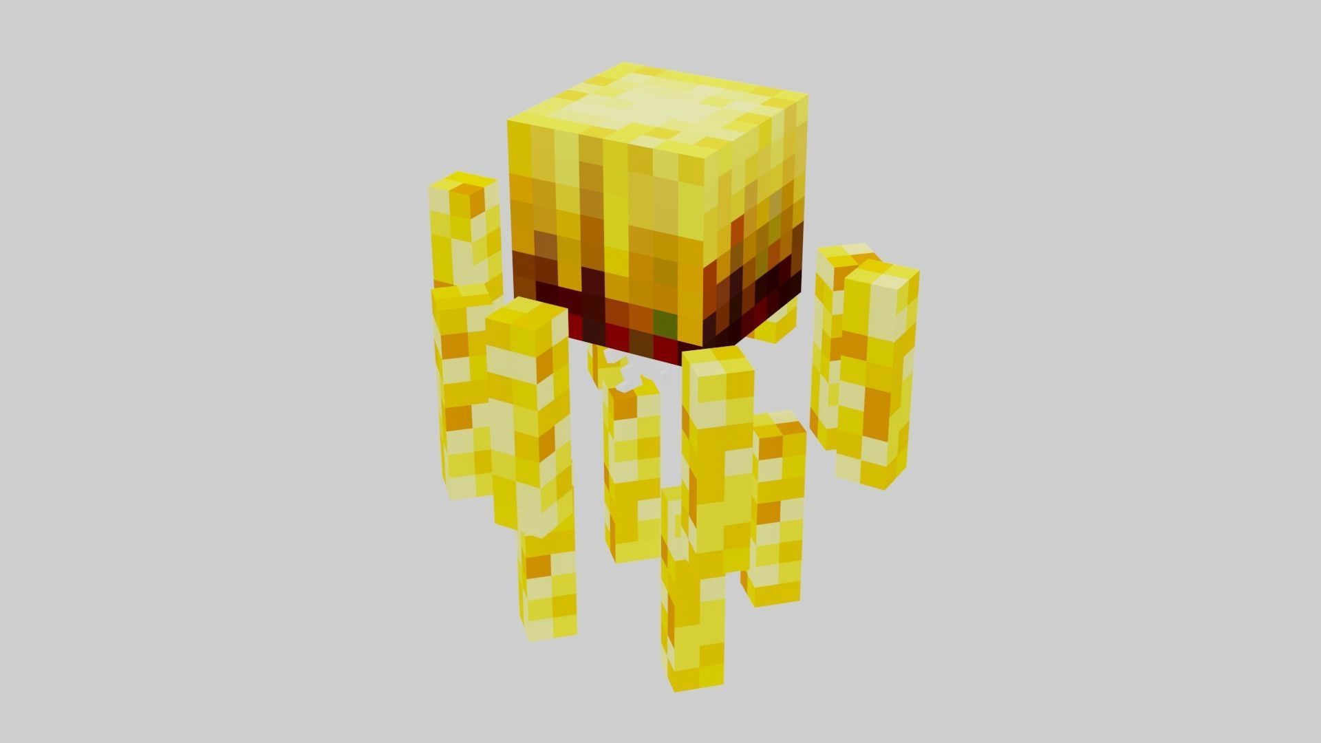 3D model Minecraft Blaze Rigged VR / AR / low-poly | CGTrader