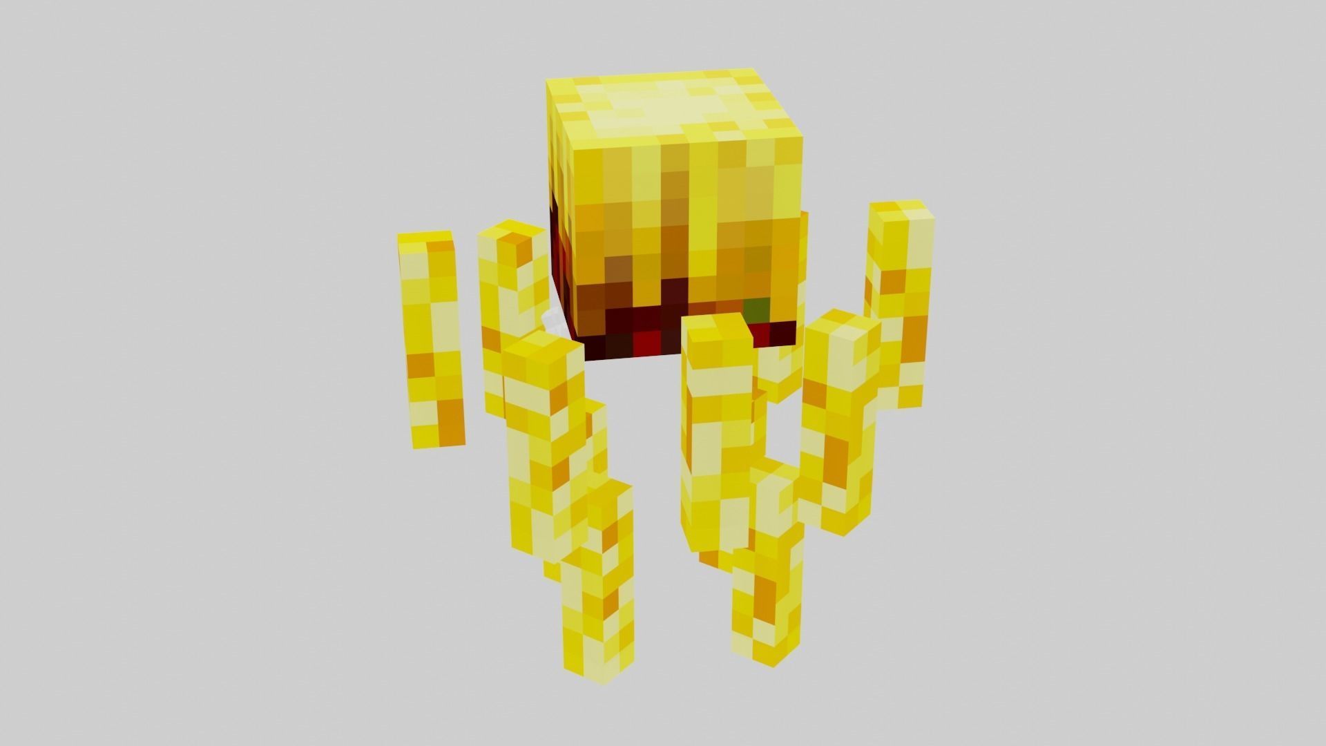 3D model Minecraft Blaze Rigged VR / AR / low-poly | CGTrader