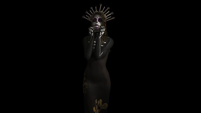 3D model Catrina VR / AR / low-poly | CGTrader