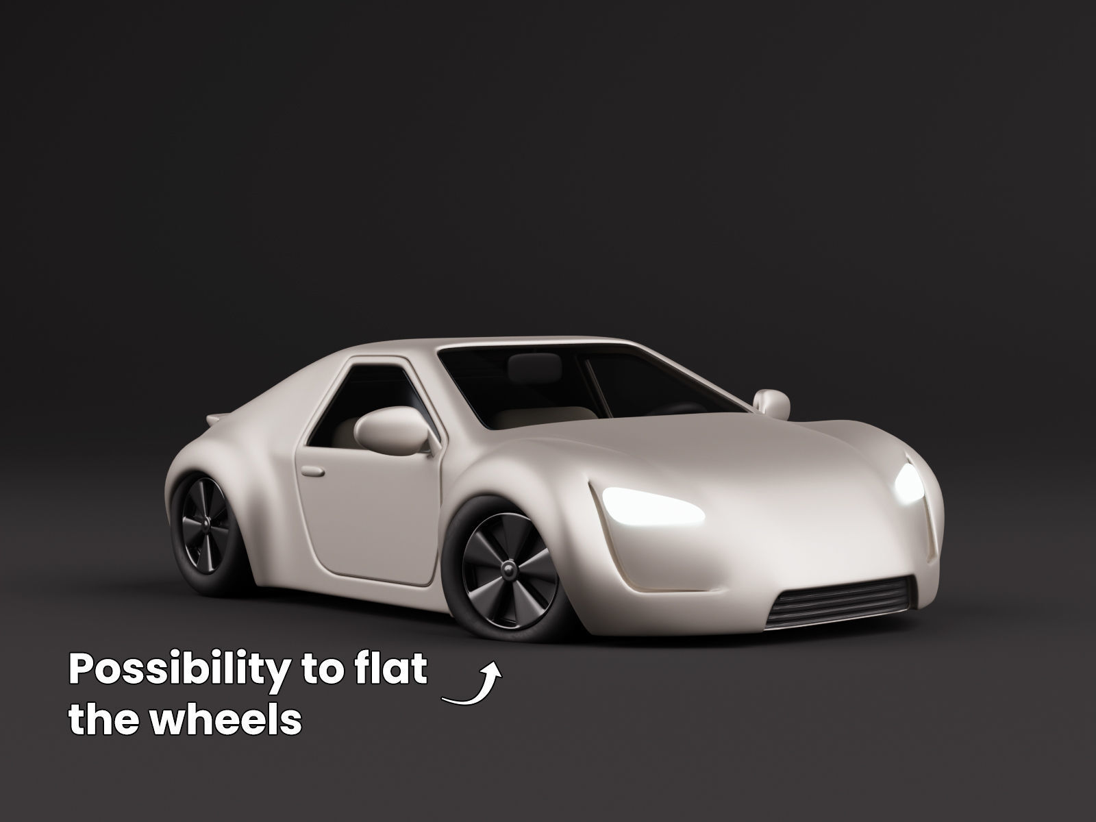 Stylized Cartoon Sport Car - Fully Rigged 3D model rigged | CGTrader