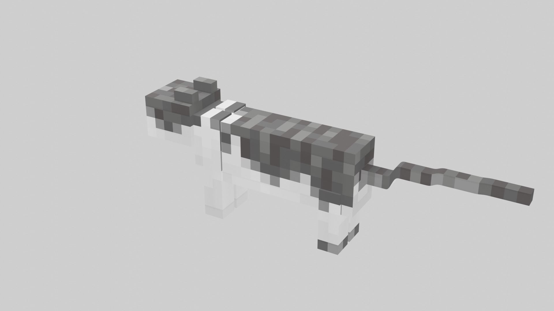 3D model Minecraft Cat VR / AR / low-poly | CGTrader