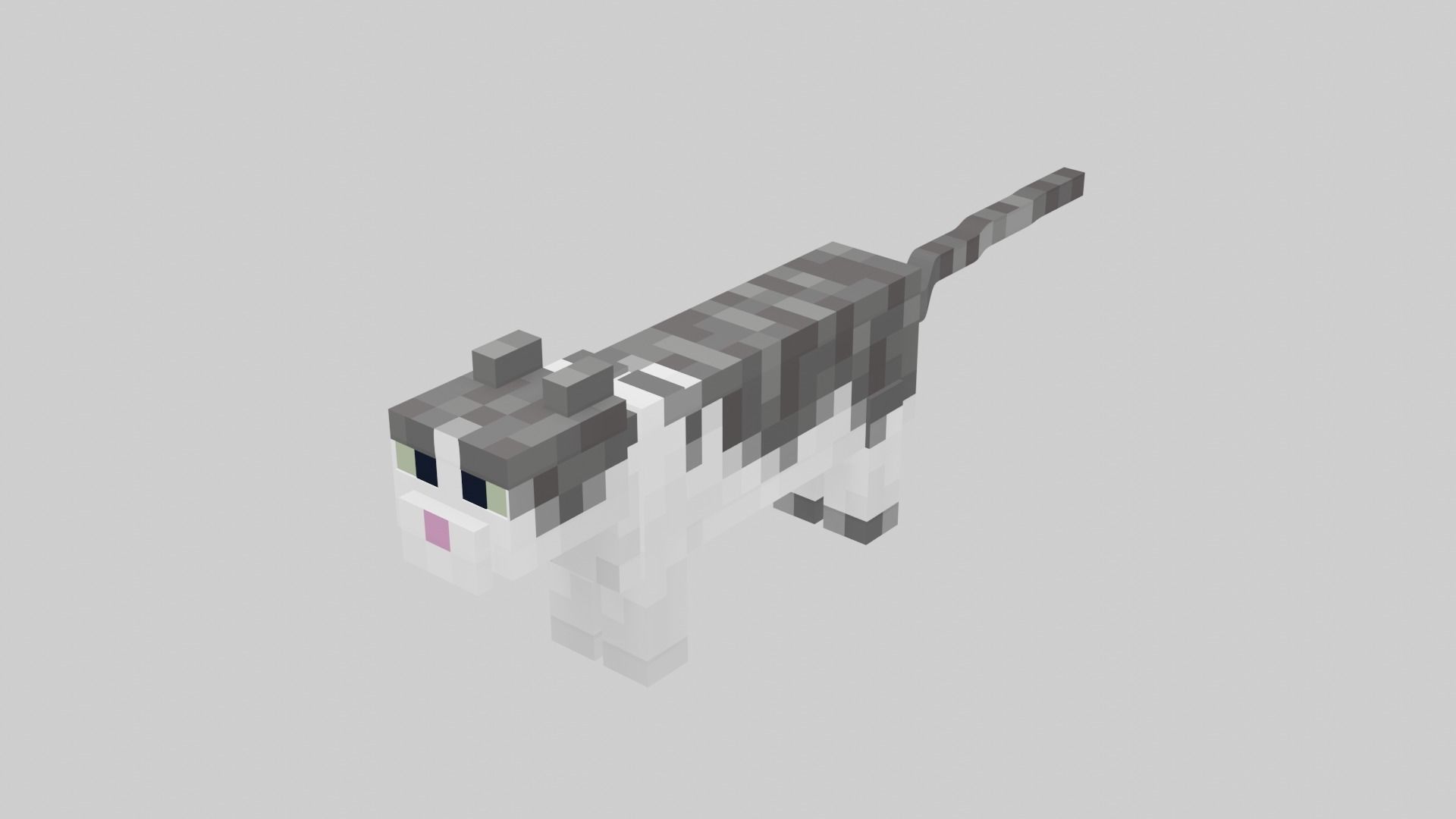 3D model Minecraft Cat VR / AR / low-poly | CGTrader