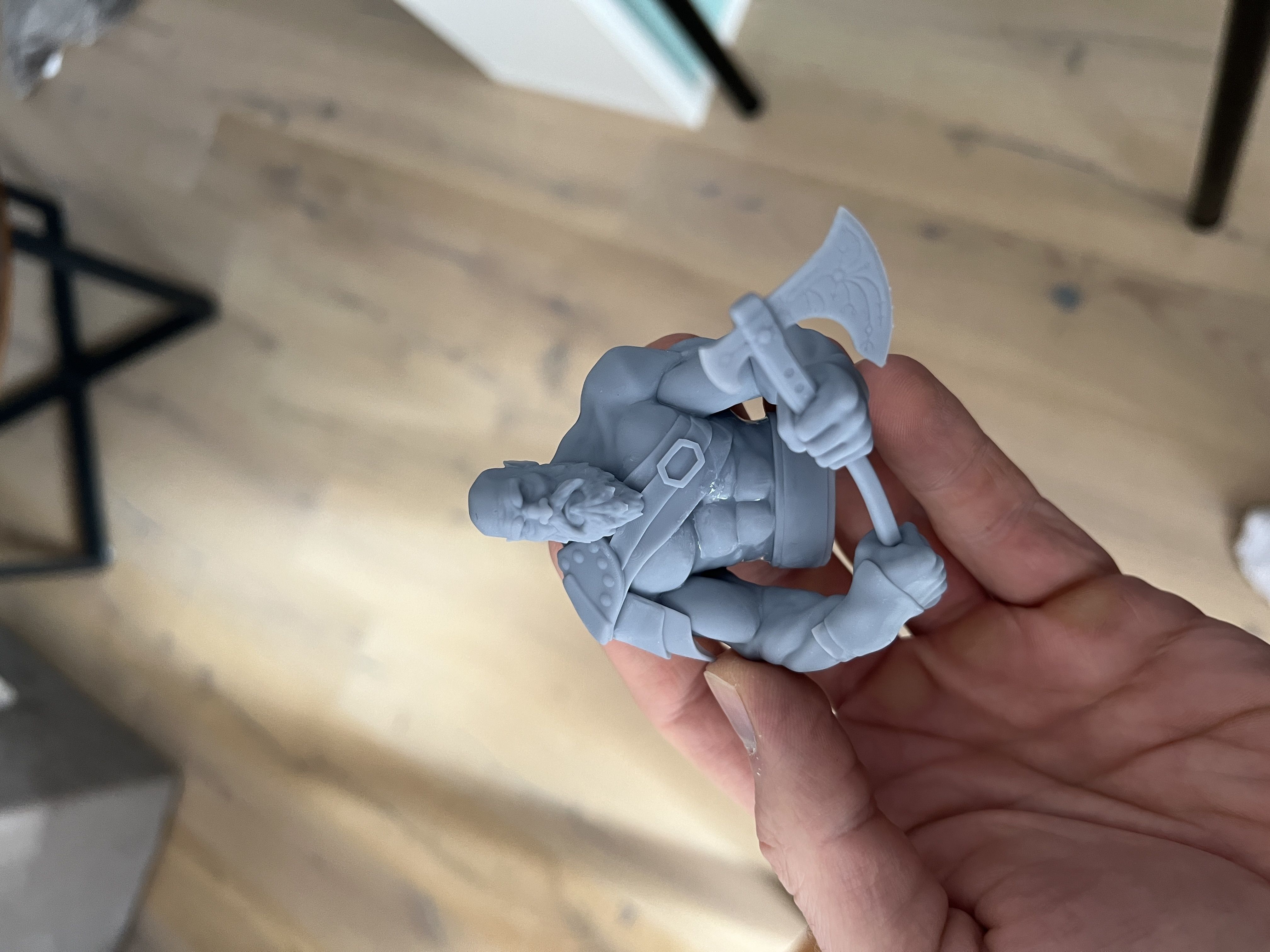 Stylized Kratos from God of War - Model with Axe or Hammer 3D model 3D ...