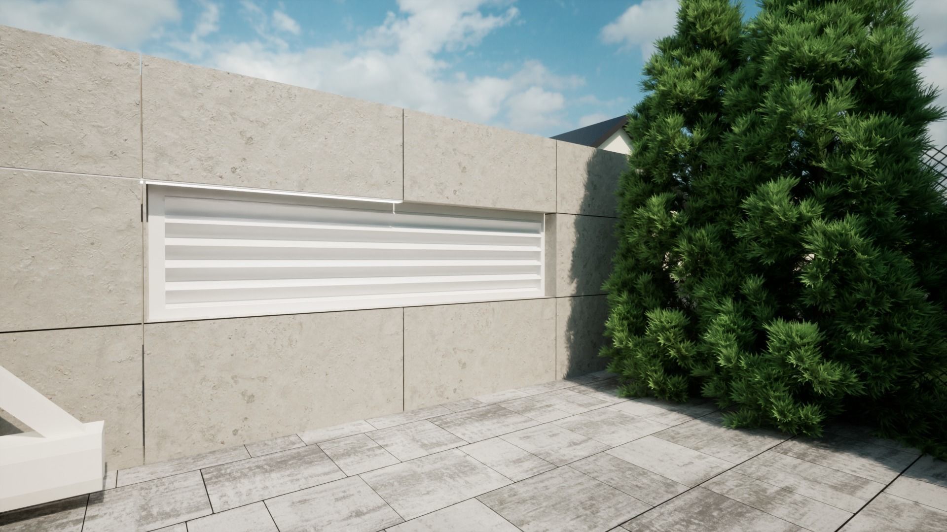 classic modern house with fence archicad and twinmotion file 3D model ...