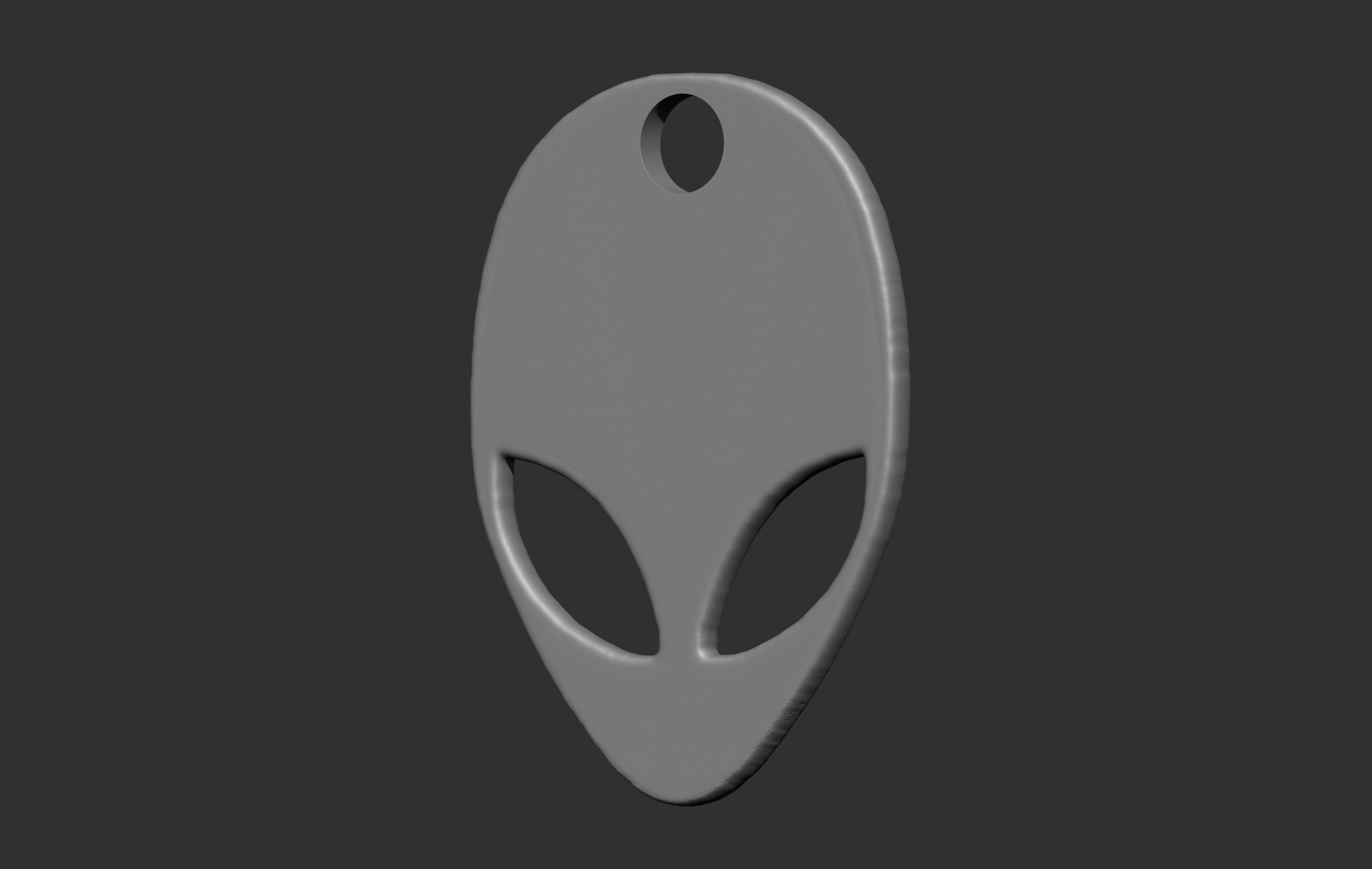 Alien Medallion 3D Print Jewelry 3D model 3D printable | CGTrader