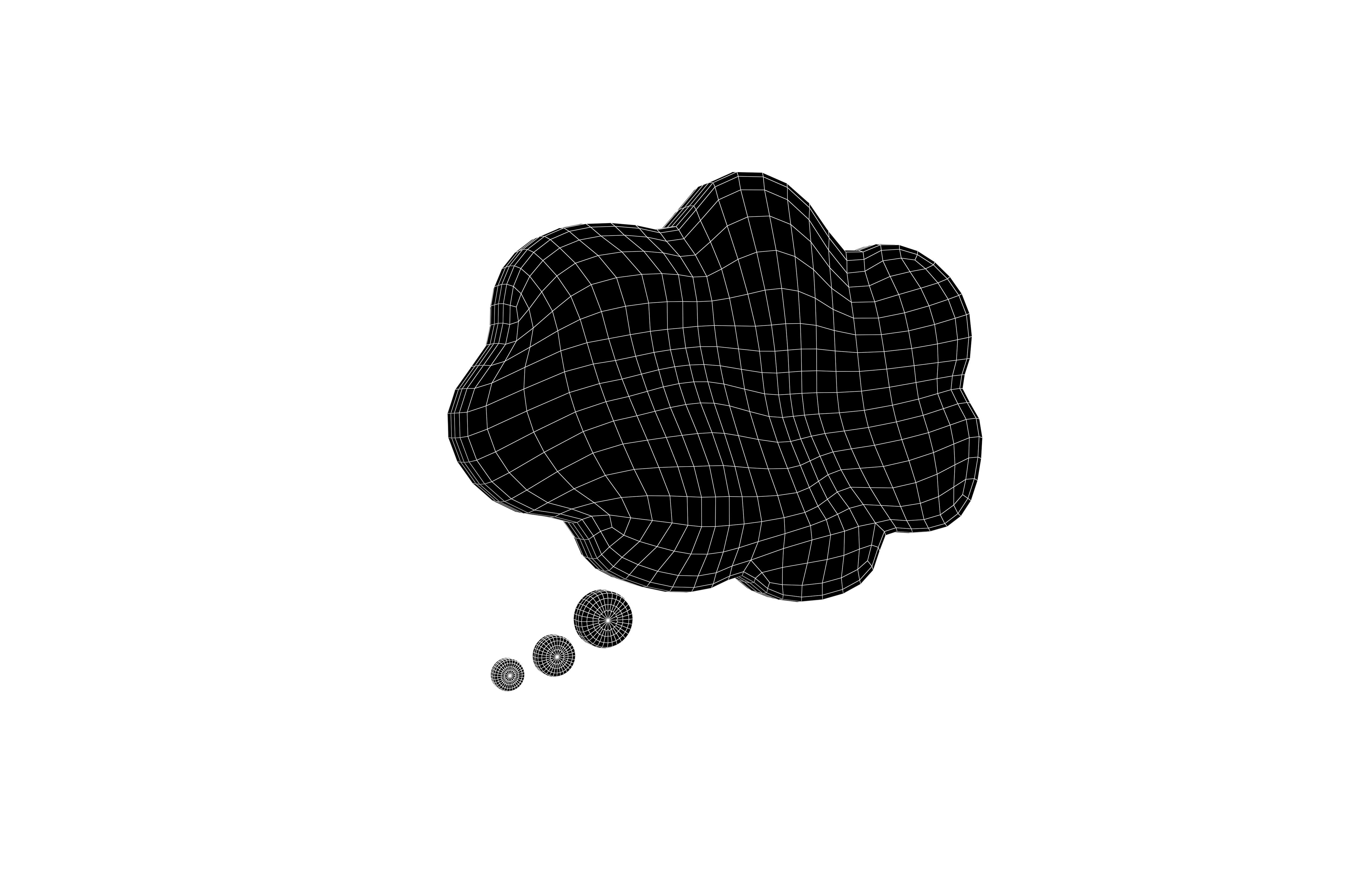 3D model Speech Balloon v20 001 VR / AR / low-poly | CGTrader