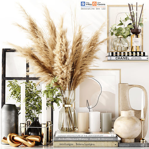 Decorative Set 122 3D model | CGTrader