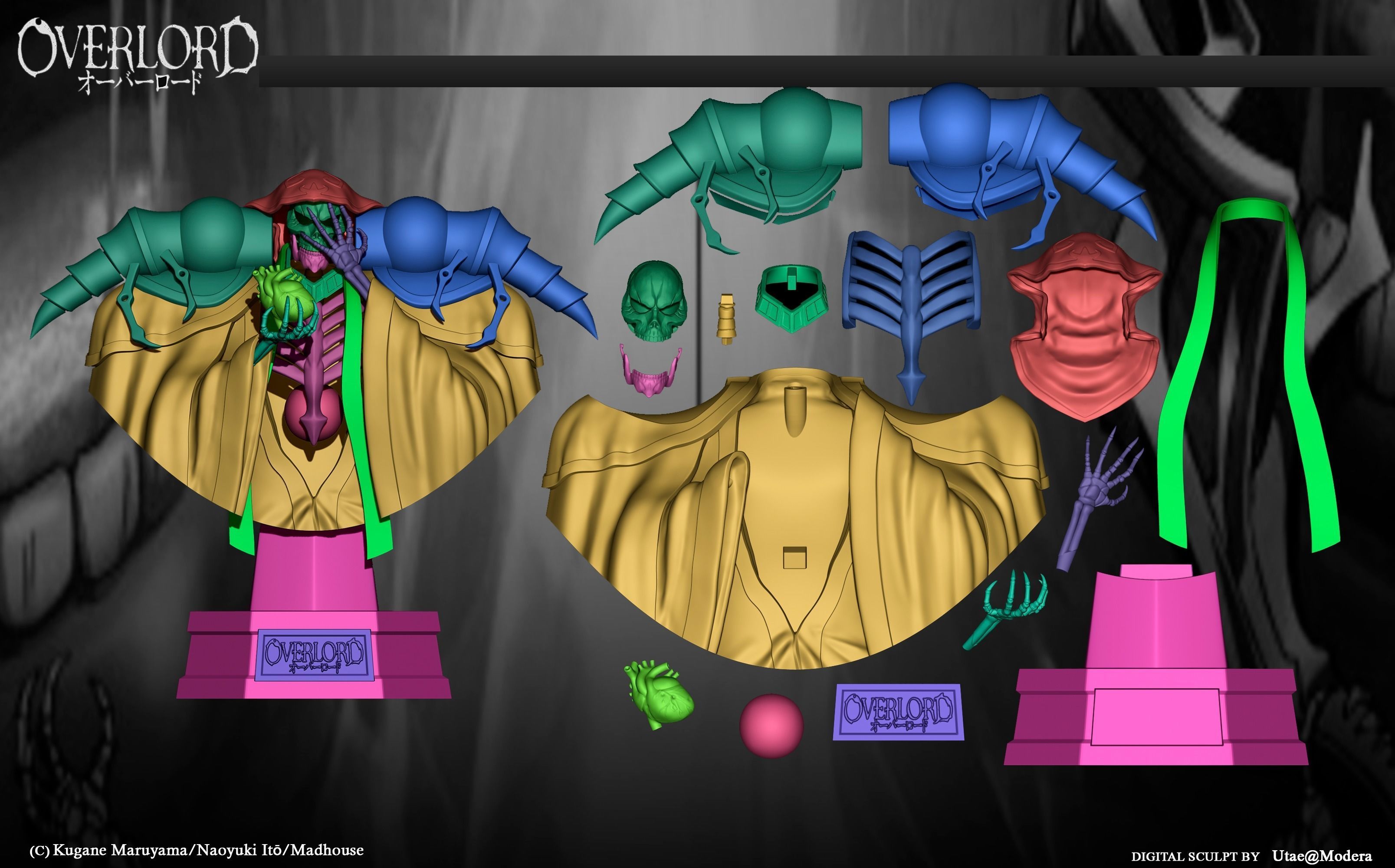 Momon bust 3D model 3D printable | CGTrader