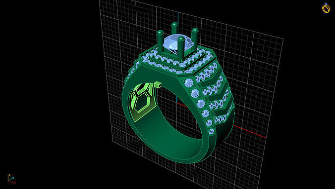 RINGS DIAMOND 3D model 3D printable | CGTrader